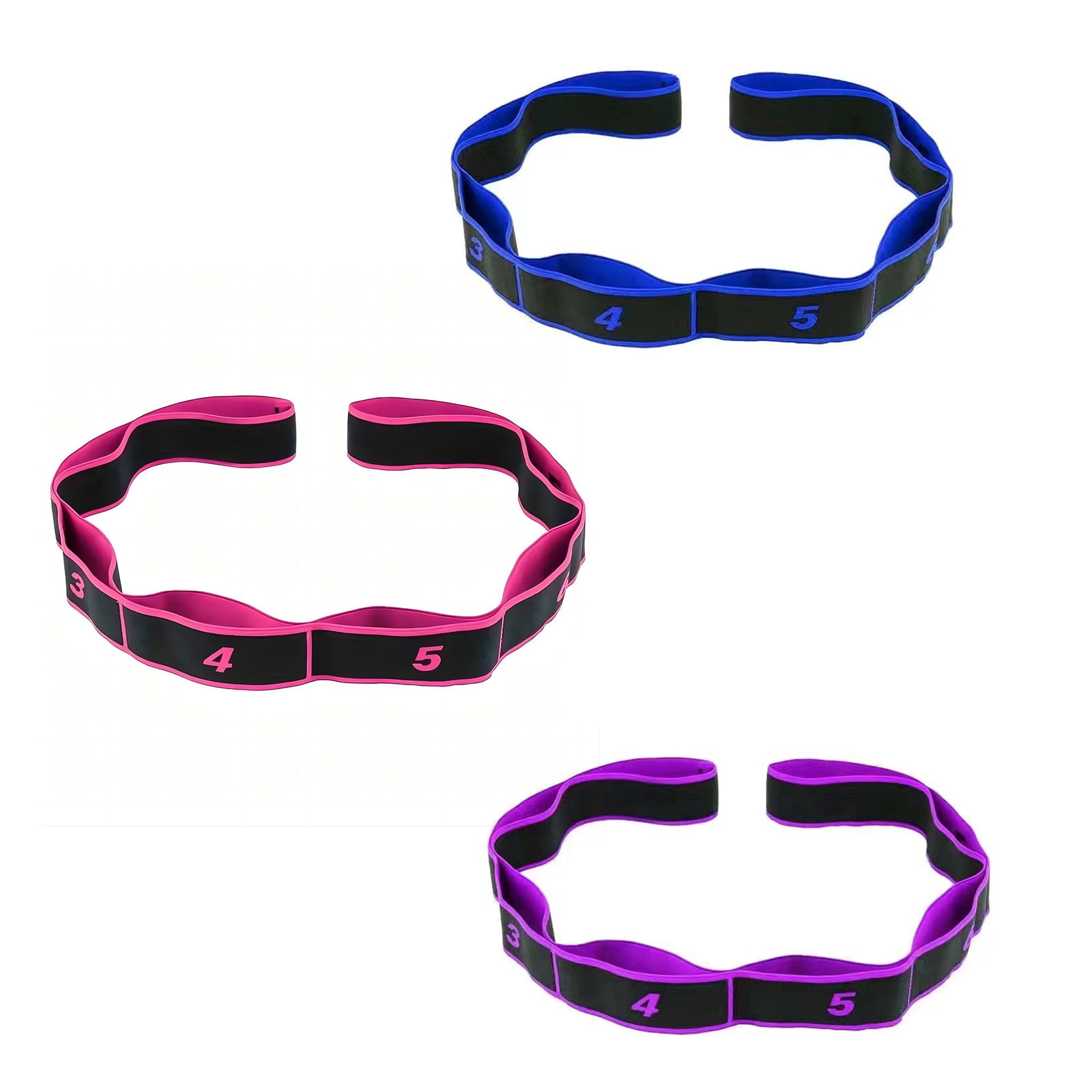 3Pcs Professional 8 Rings Resistance Arm Back Trainer Elastic Rope for ...