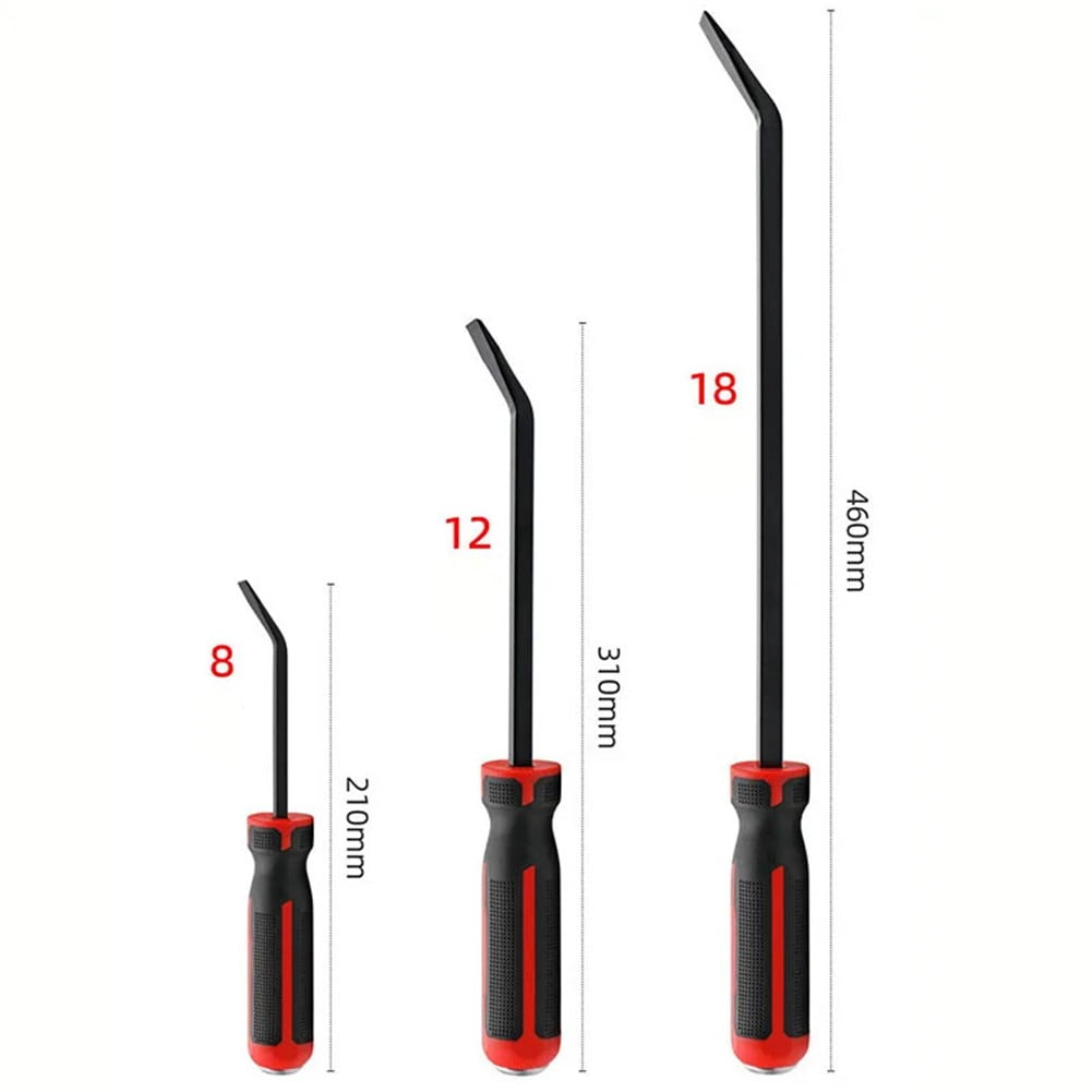 3Pcs Pry Bar 8" 12" 18" Hand Tools Thicker Strike Cap Handle for ...