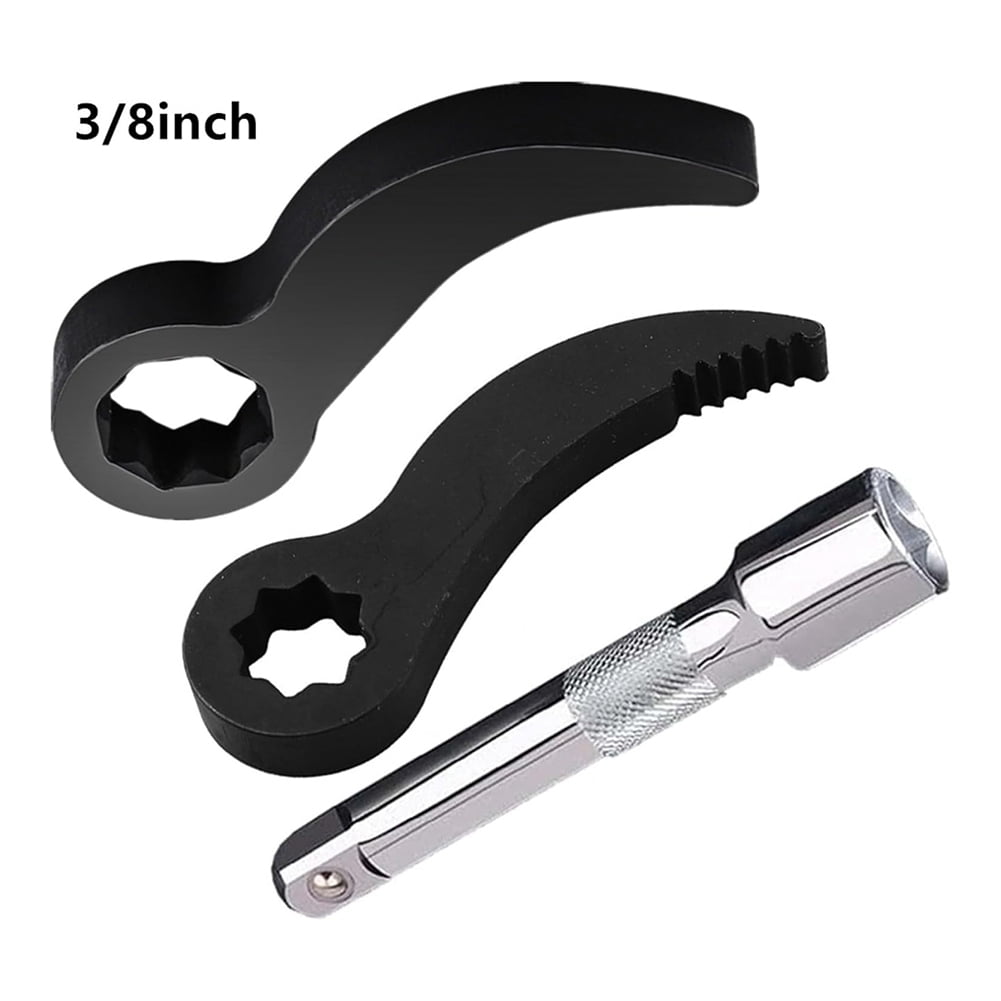 3Pcs Pry Bar Wrench Adaptor-,1/2in 3/8in Drive Adjustable Angle- Pry ...