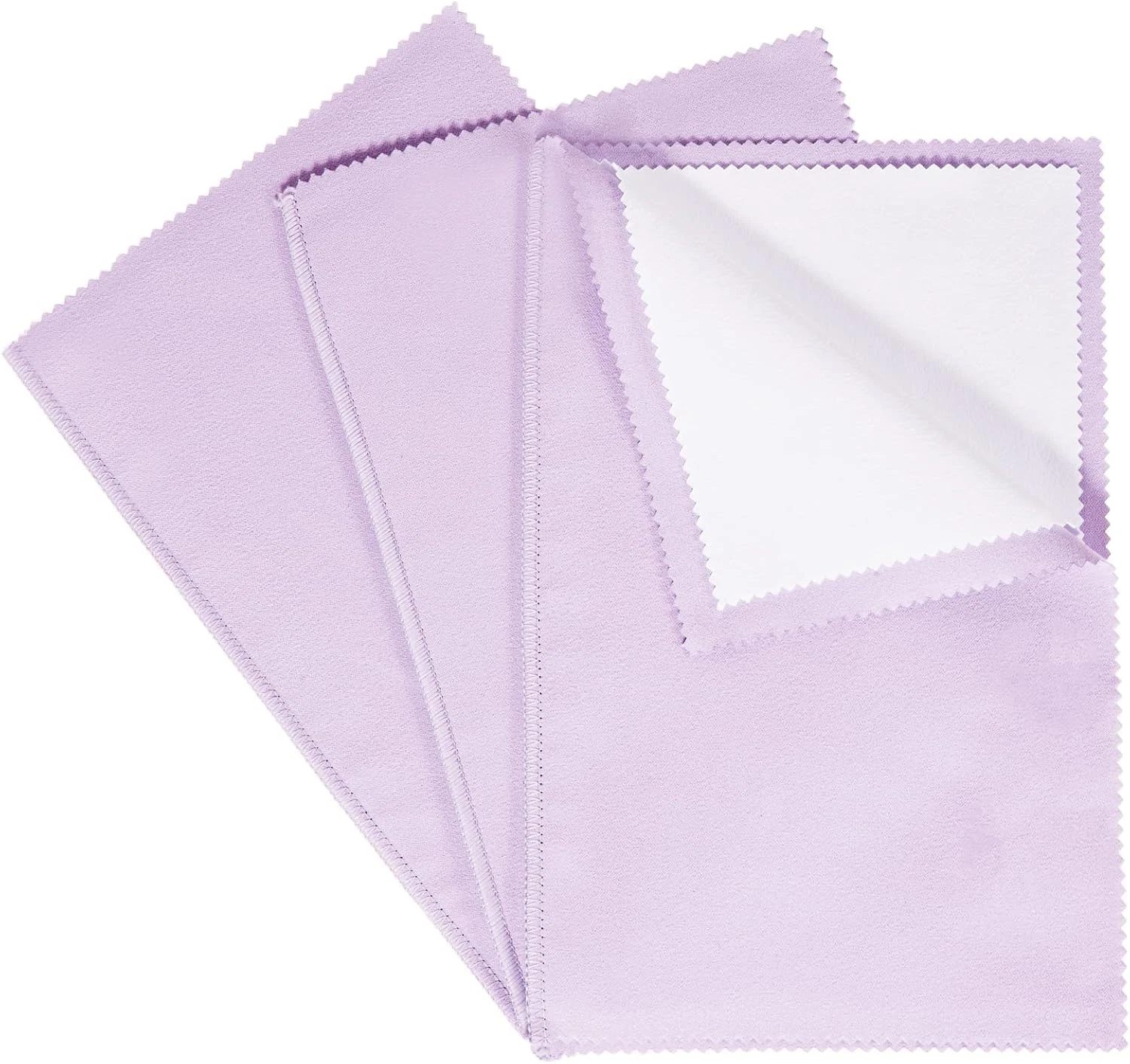 3Pcs Purple Silver Polishing Cloths, 10"X12" Jewelry Cleaning Cloths ...