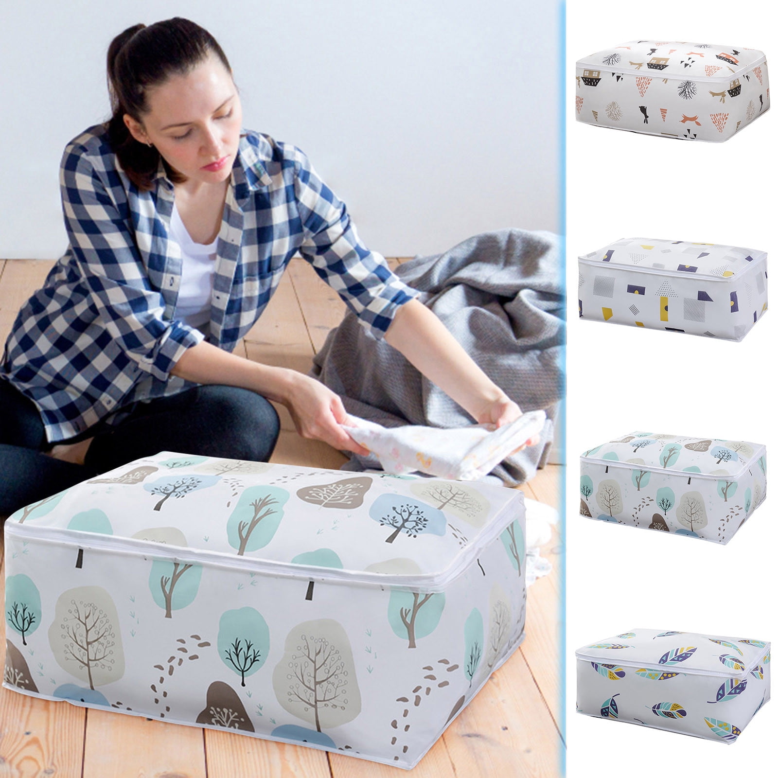 3Pcs Quilt Storage Bag Kadlawus Quilt Storage Bag, Thickened Waterproof ...