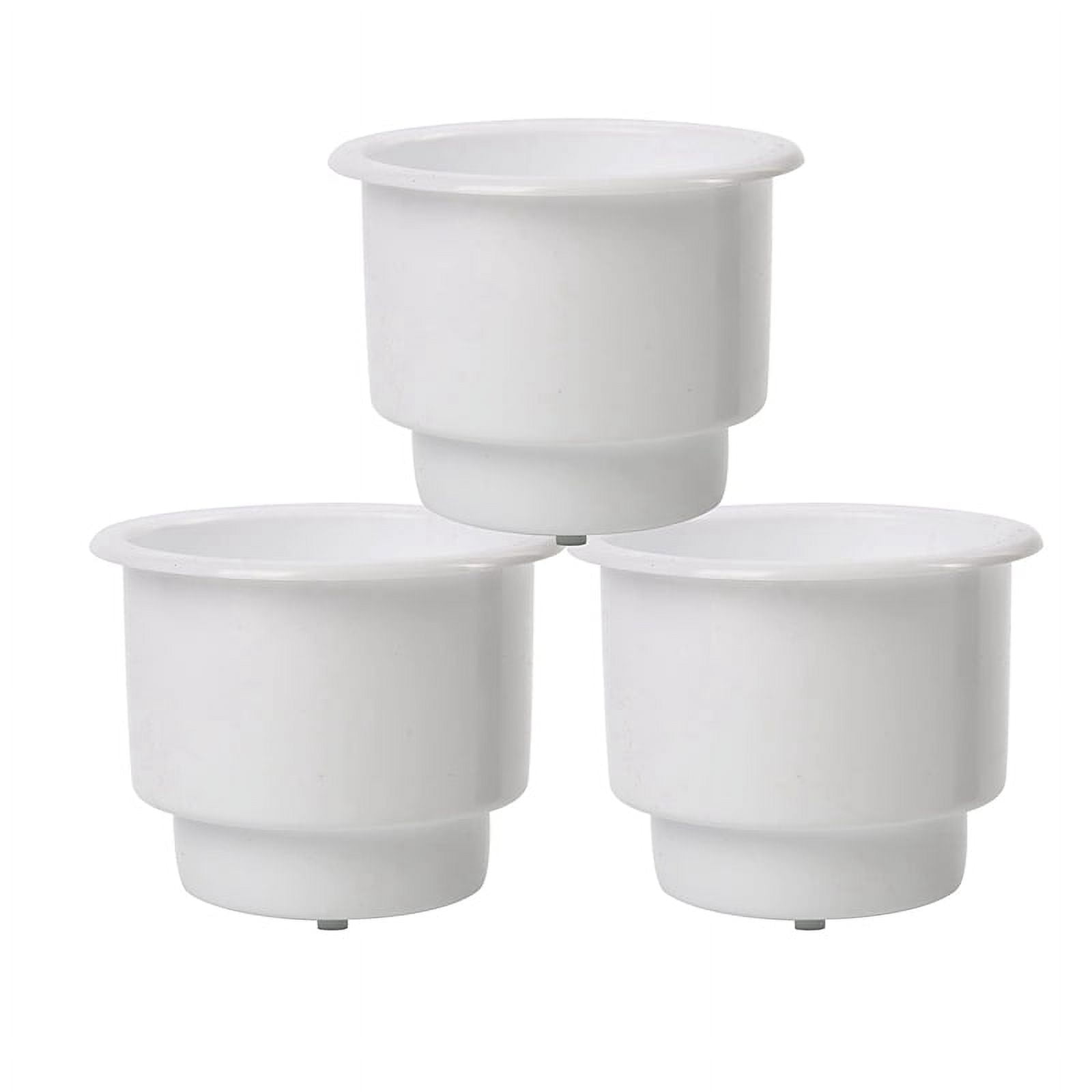 3Pcs Recessed Drop in Plastic Cup Drink Can Holder with Drain for Boat ...