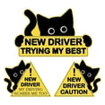 3Pcs Reflective Safety Stickers New Driver Sticker for Multiple ...
