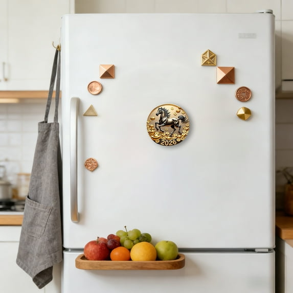 3Pcs Refrigerator Magnet Kadlawus Refrigerator Magnet, Horse Pattern ...