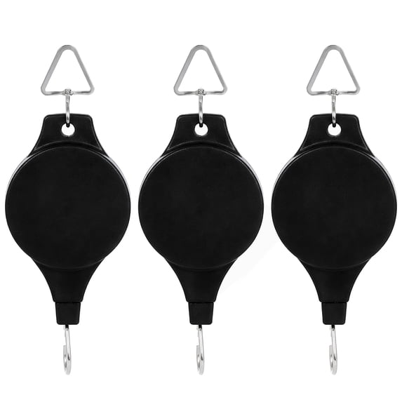3Pcs Retractable Plant Pulley Hooks, Adjustable Height Design, Heavy ...