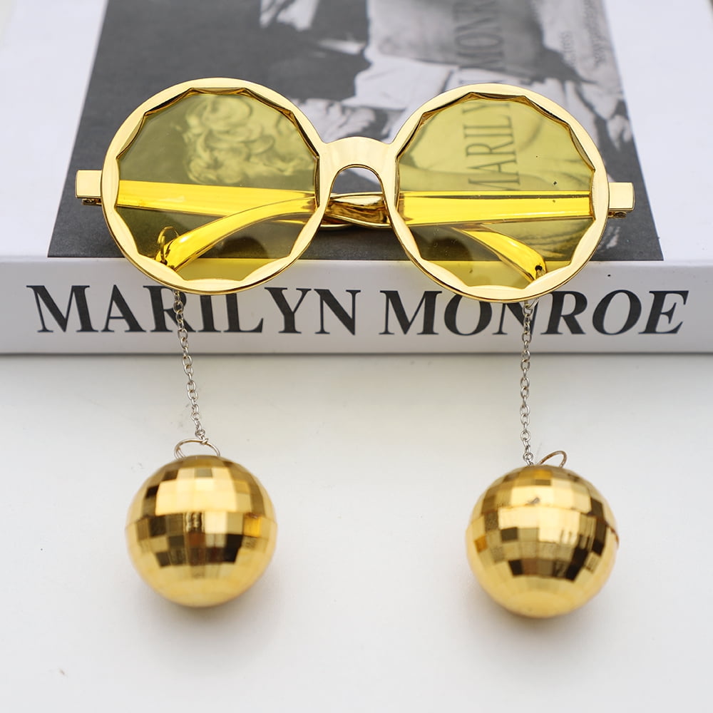 3Pcs Retro Disco Theme Party Mirror Ball Glasses for 70s 80s Cowgirl ...