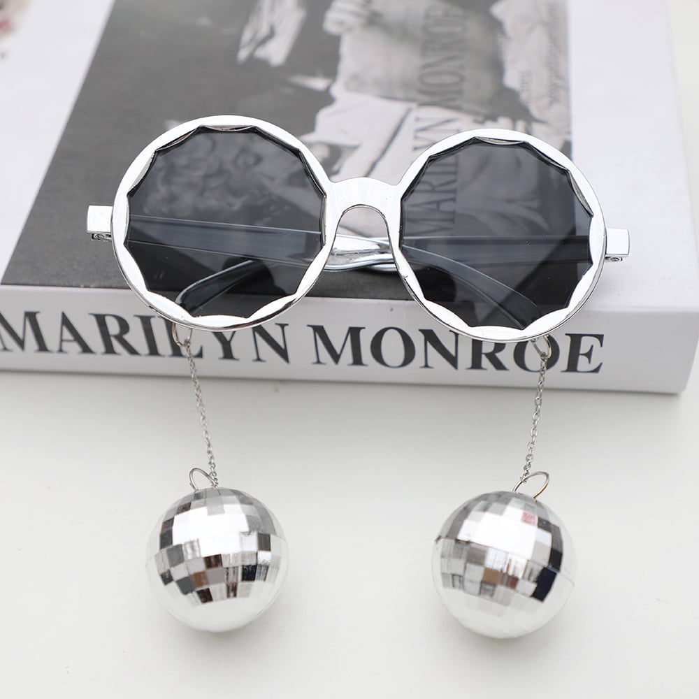 3Pcs Retro Disco Theme Party Mirror Ball Glasses for 70s 80s Cowgirl ...