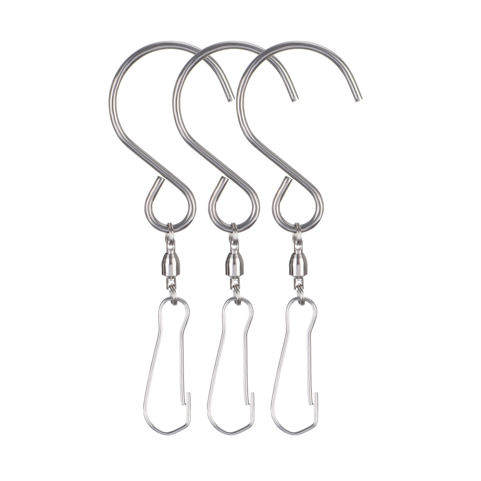 3Pcs Rotating Hooks For Hanging,Swivel Plant Hook,Metal Wind Turn Hook ...