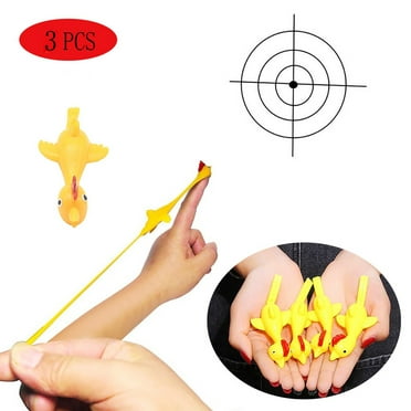 10 Pcs Slingshot Chicken Flying Finger Toys - Stretchy Rubber Flick ...