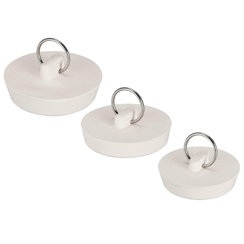 3Pcs Rubber Drain Stopper Set For 45 55 5Mm Sinks And Bathtubs Includes ...