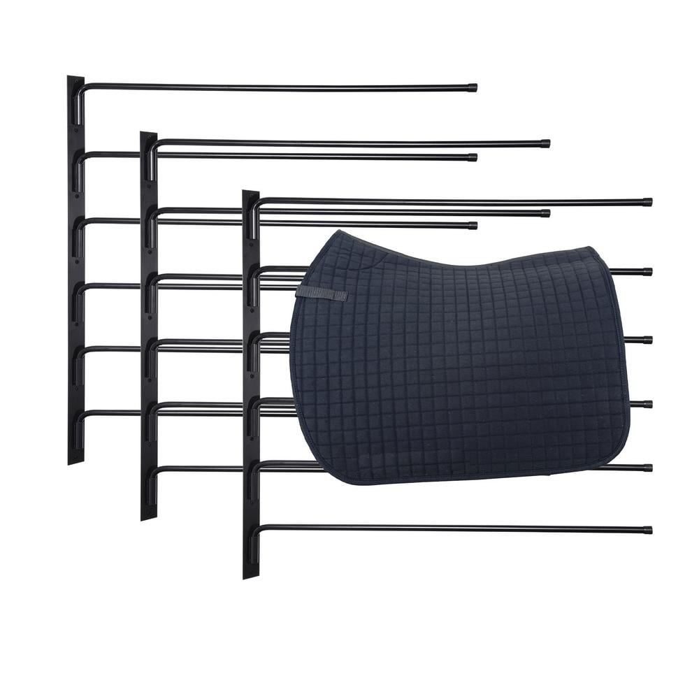 (3Pcs)Saddle Pad Rack Horse Tack Storage Swinging Blanket Rack Well ...