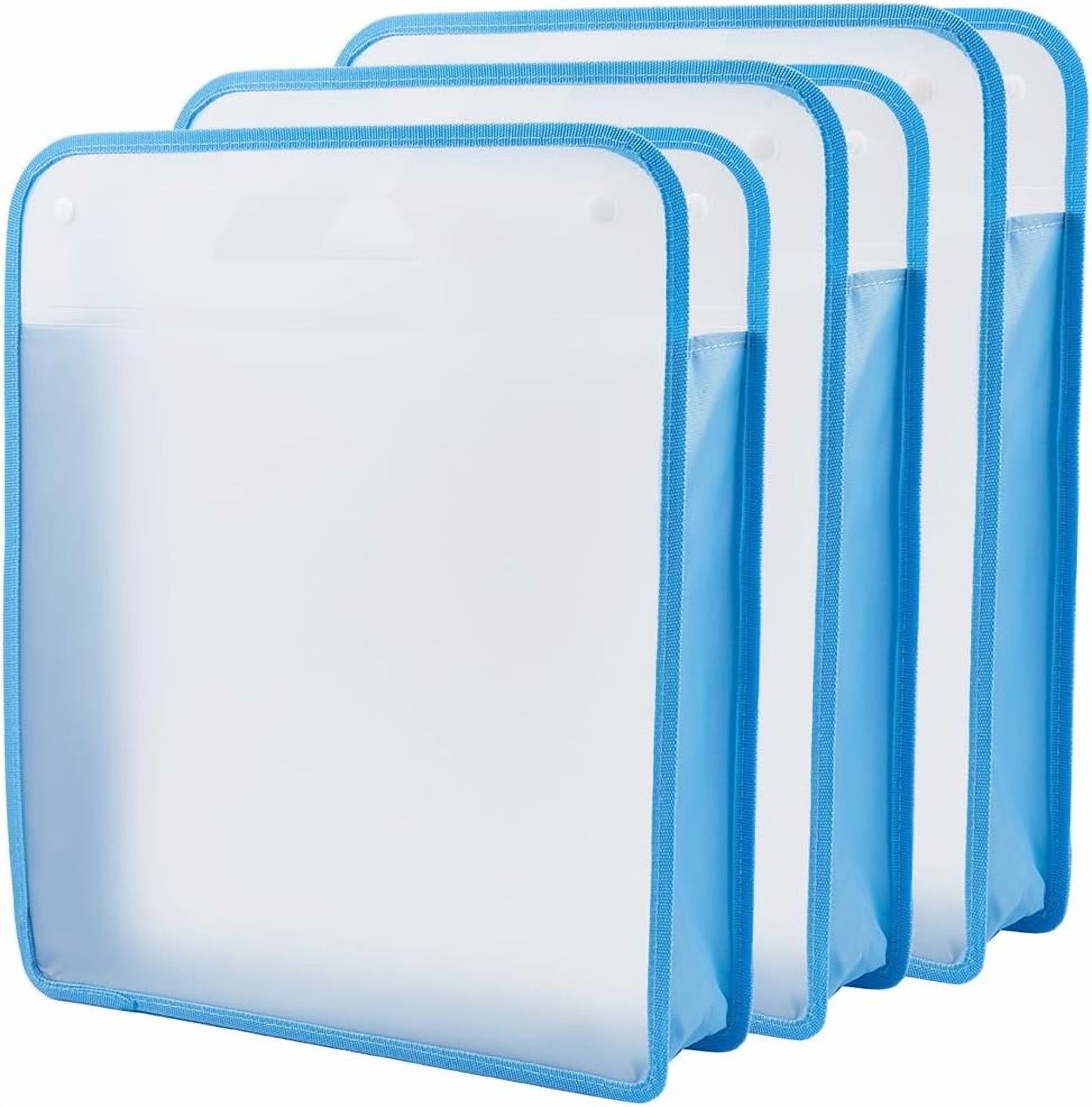 3Pcs Scrapbook Paper Storage Organizer 15.8x13inch Clear Transparent ...