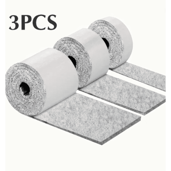 3Pcs Self-Adhesive Felt Furniture Pads, Anti-Scratch Silent Grip ...