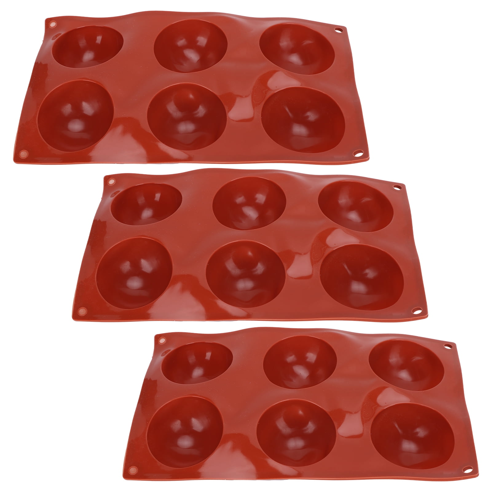 3Pcs Semi Sphere Silicone Mold DIY Baking Making Hot Chocolate Cake ...