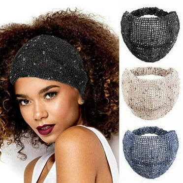 6 Pack Turban Headbands for Women Wide Head Wraps Knotted Elastic Teen ...