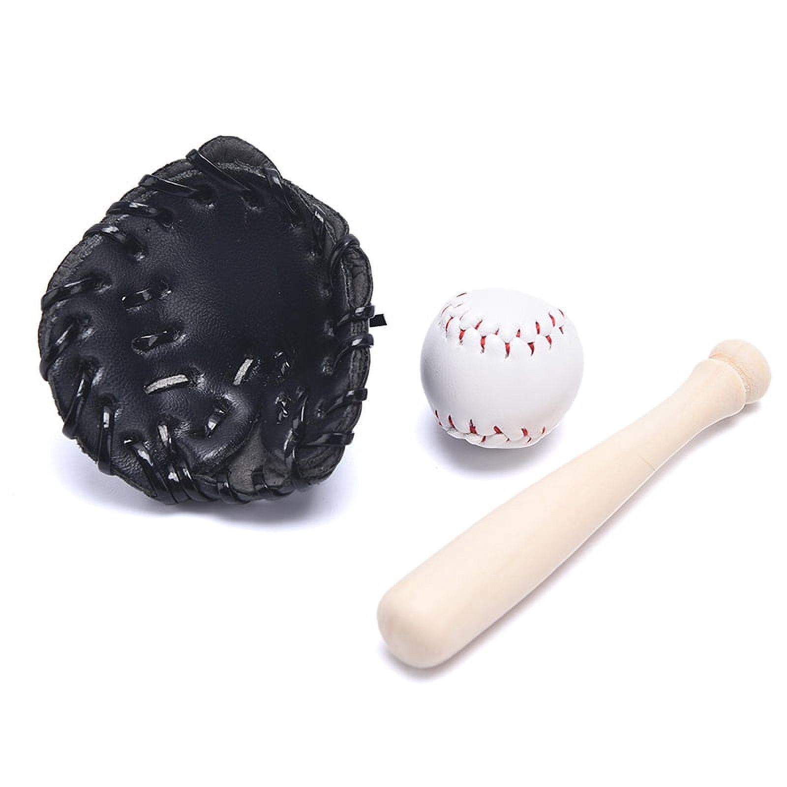 3Pcs/Set 1/12 Dollhouse Mini Baseball Bat Glove and Ball Model Game ...