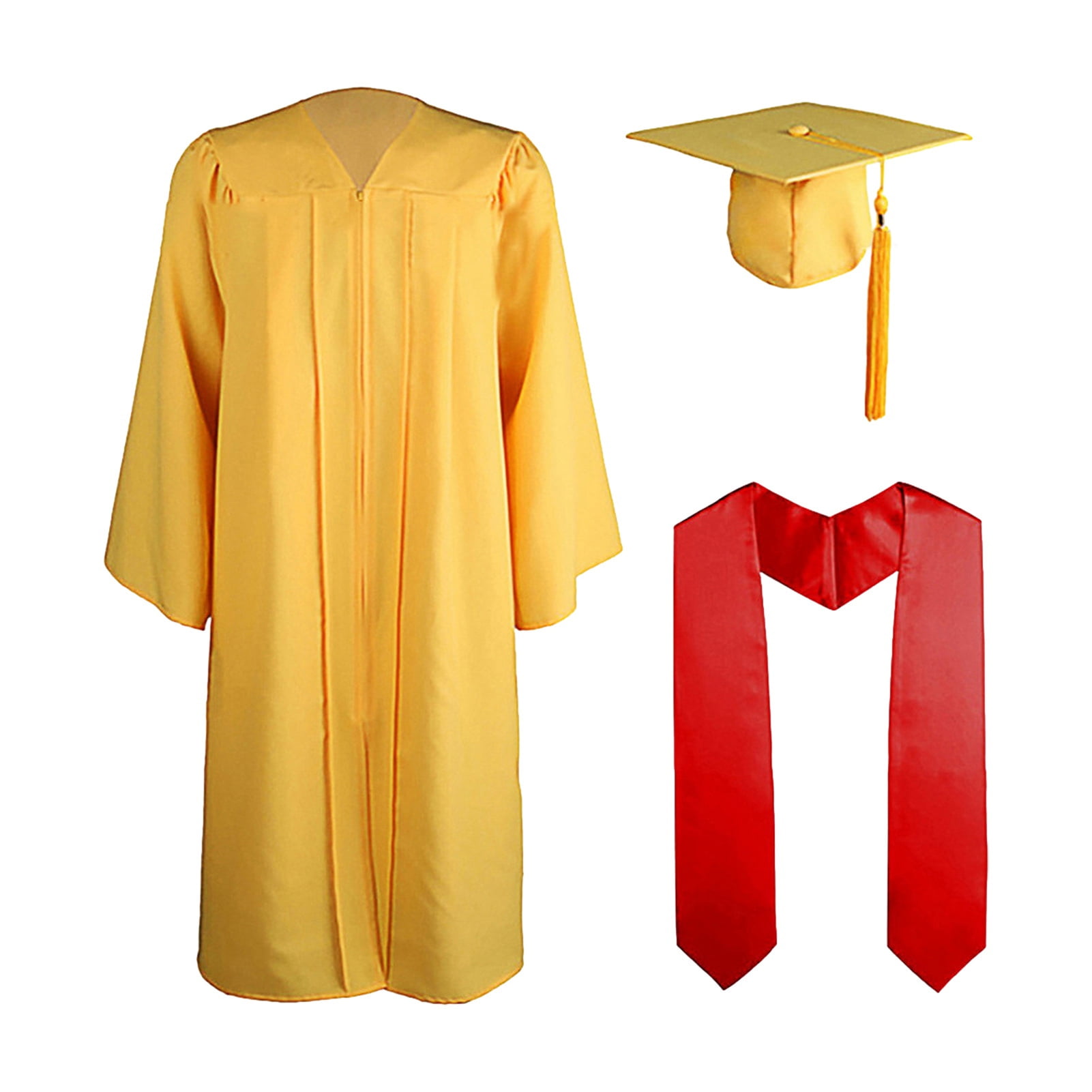 3Pcs/Set Adult Graduation Gown Hat Set Unisex School Uniform Cosplay ...