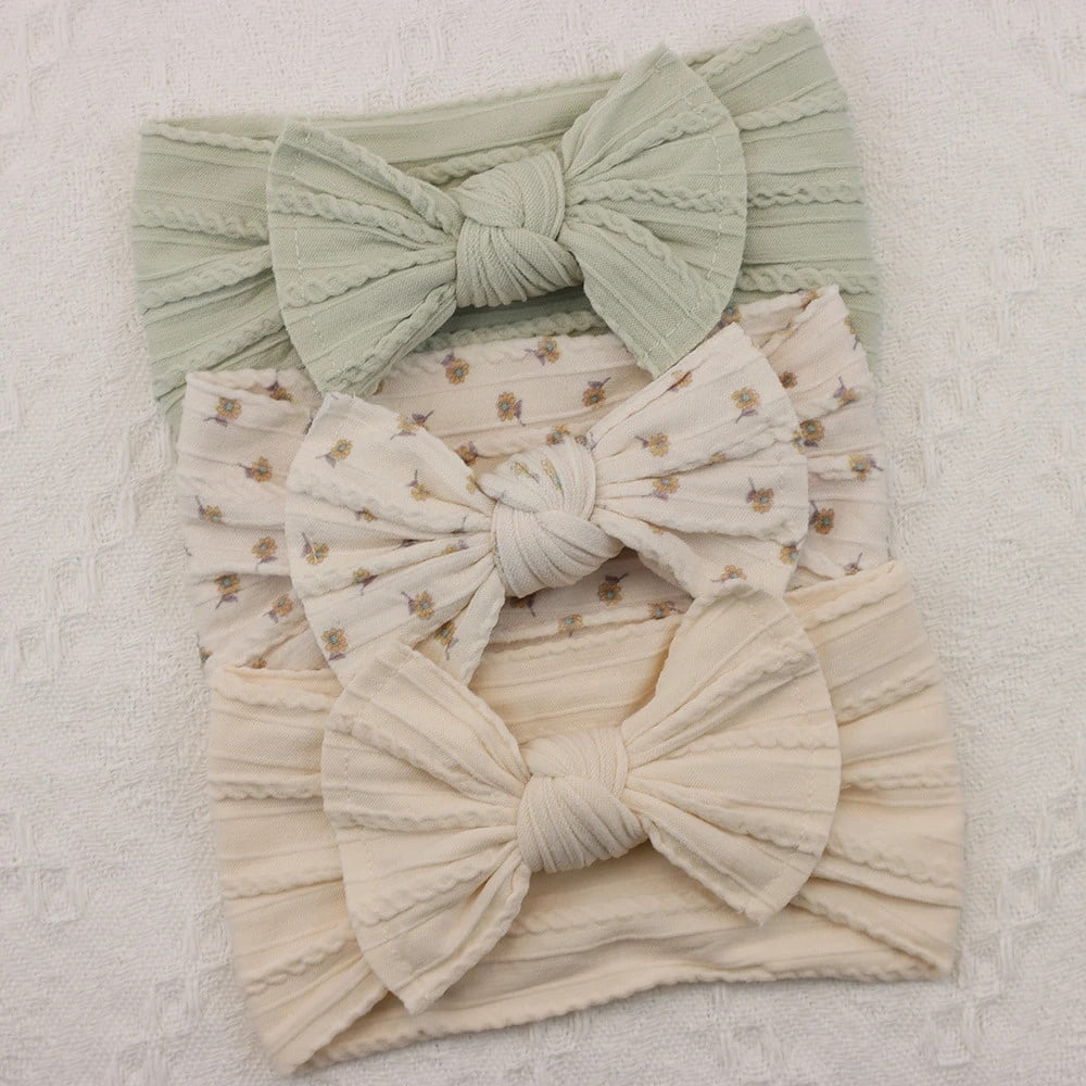 3Pcs/Set Baby Girl Headbands Lot Bows Baby Headband Newborn Gift ...