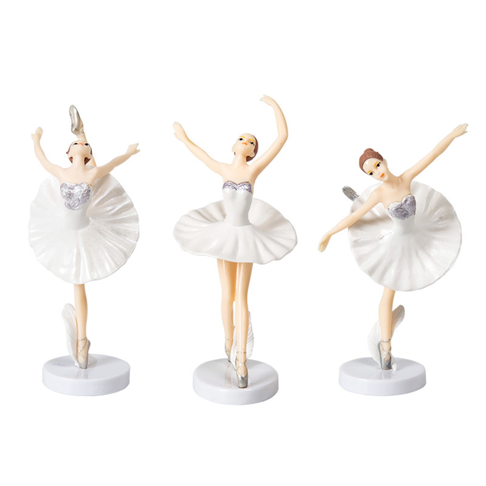 3Pcs/Set Ballerina Girl Figurines with Base Realistic Appearance ...