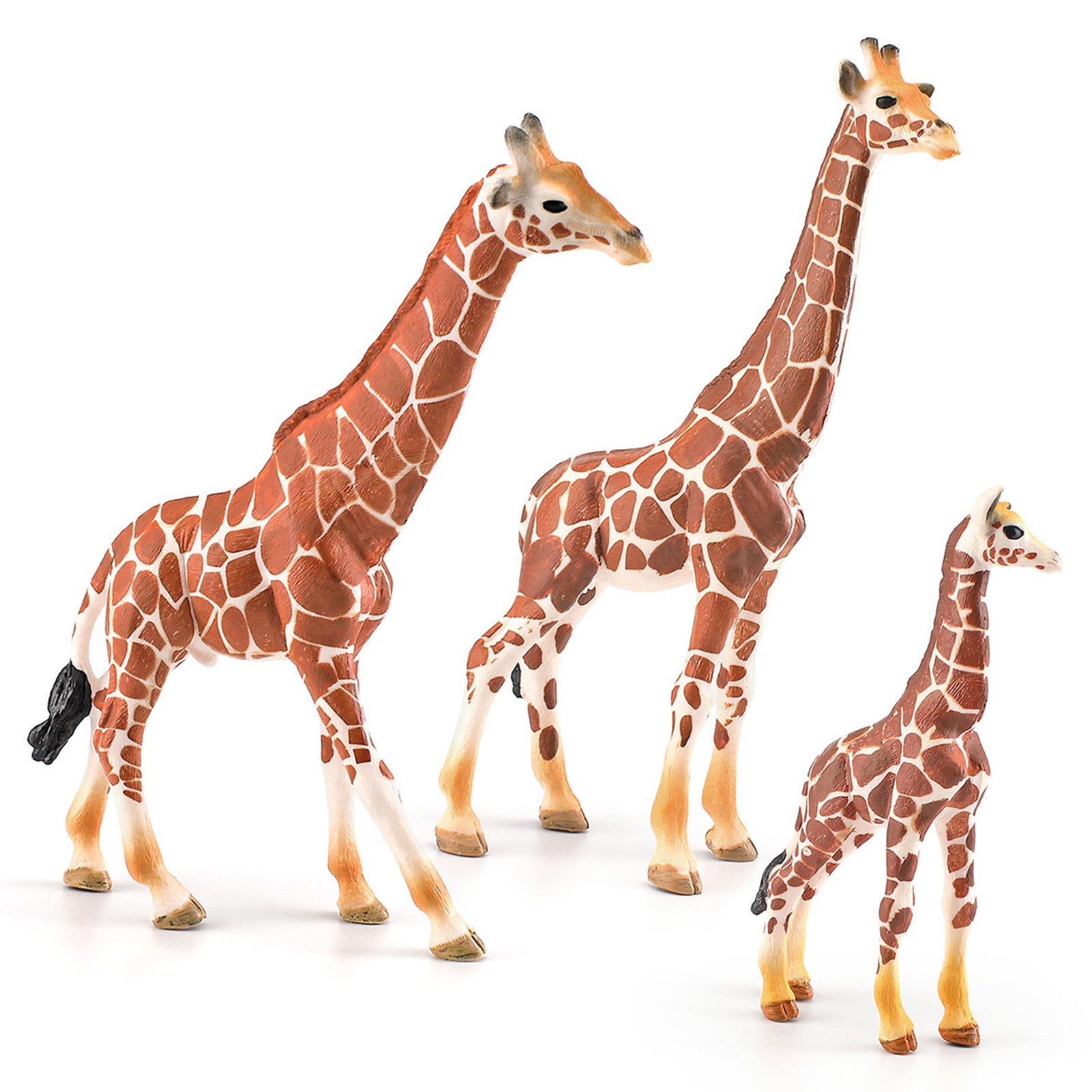 3Pcs/Set Giraffe Model Realistic Lovely Action Figure Fall Resistant ...