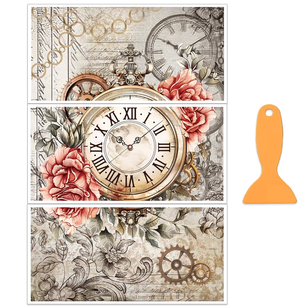 3Pcs/Set Retro Clocks Rub on Transfers - Walmart.com