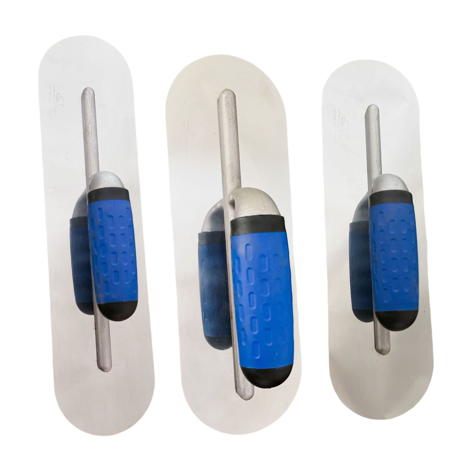 3Pcs Set Rounded Corner Plastering Trowels Stainless Steel Rustproof Ergonomic Handle Cement ...