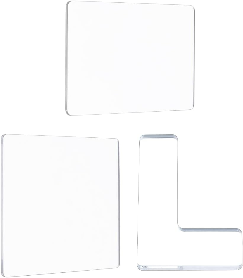 3Pcs/Set Small Clear Acrylic Stamp Positioner Kit Rubber Stamp Coloring ...