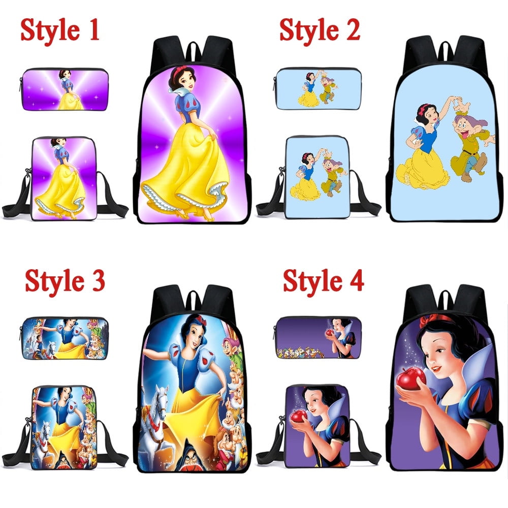 3Pcs/Set Snow White Cosplay Backpacks Up-To-Date Shoulder Backpack for ...