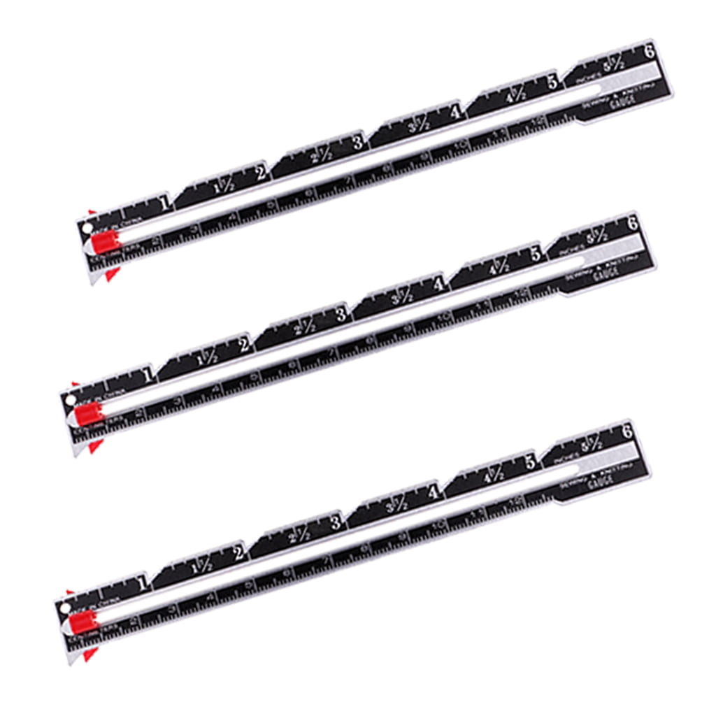 3Pcs Sewing Gauge with Slider Measuring Hemming Quilting Craft ...