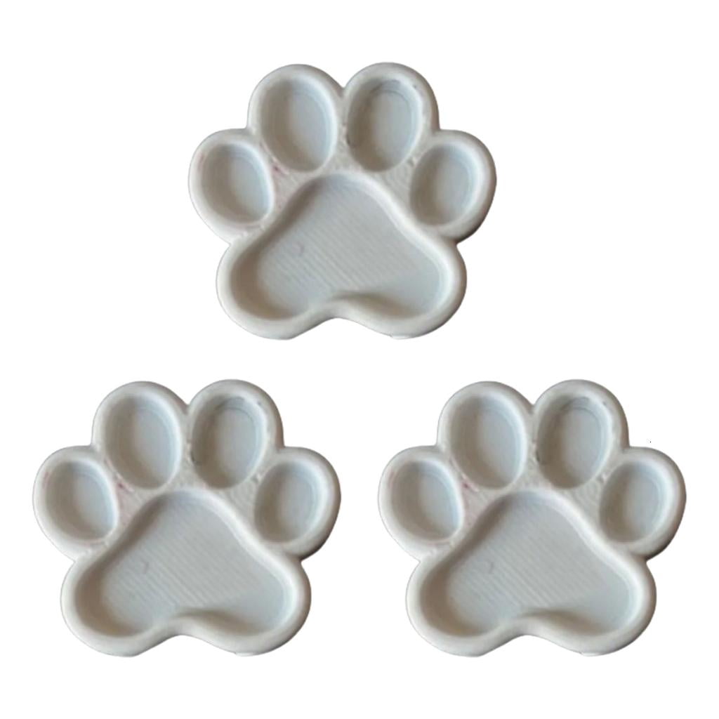 3Pcs Shape Finger Palette 5-Well Mixing Tray Portable for Oil Acrylic ...