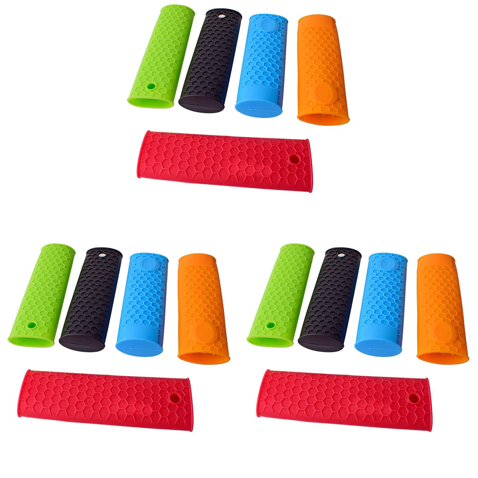 3Pcs Silicone Hot Handle Holder Potholder For Skillets Pot Handle ...