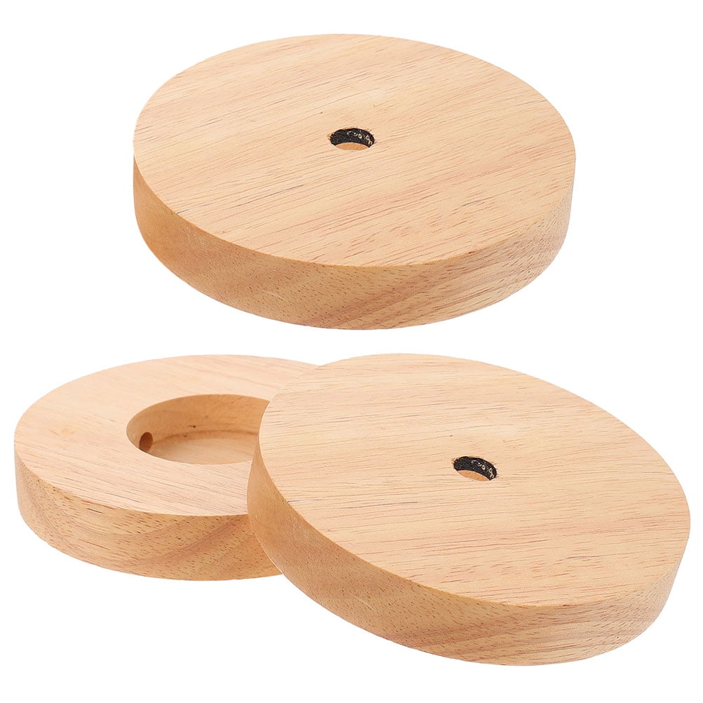 3Pcs Simple Lamp Base Small Lamp Base Round Stand for Lamp Night Light ...