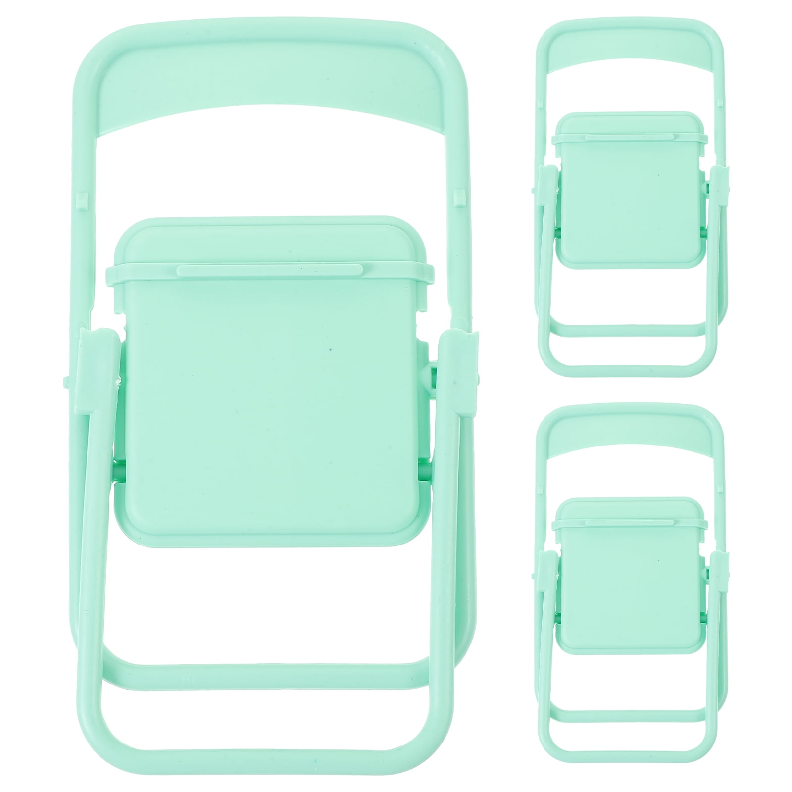 ifundom Tiny Chair Crafts Plastic Folding Mini House Decor Bedroom ...