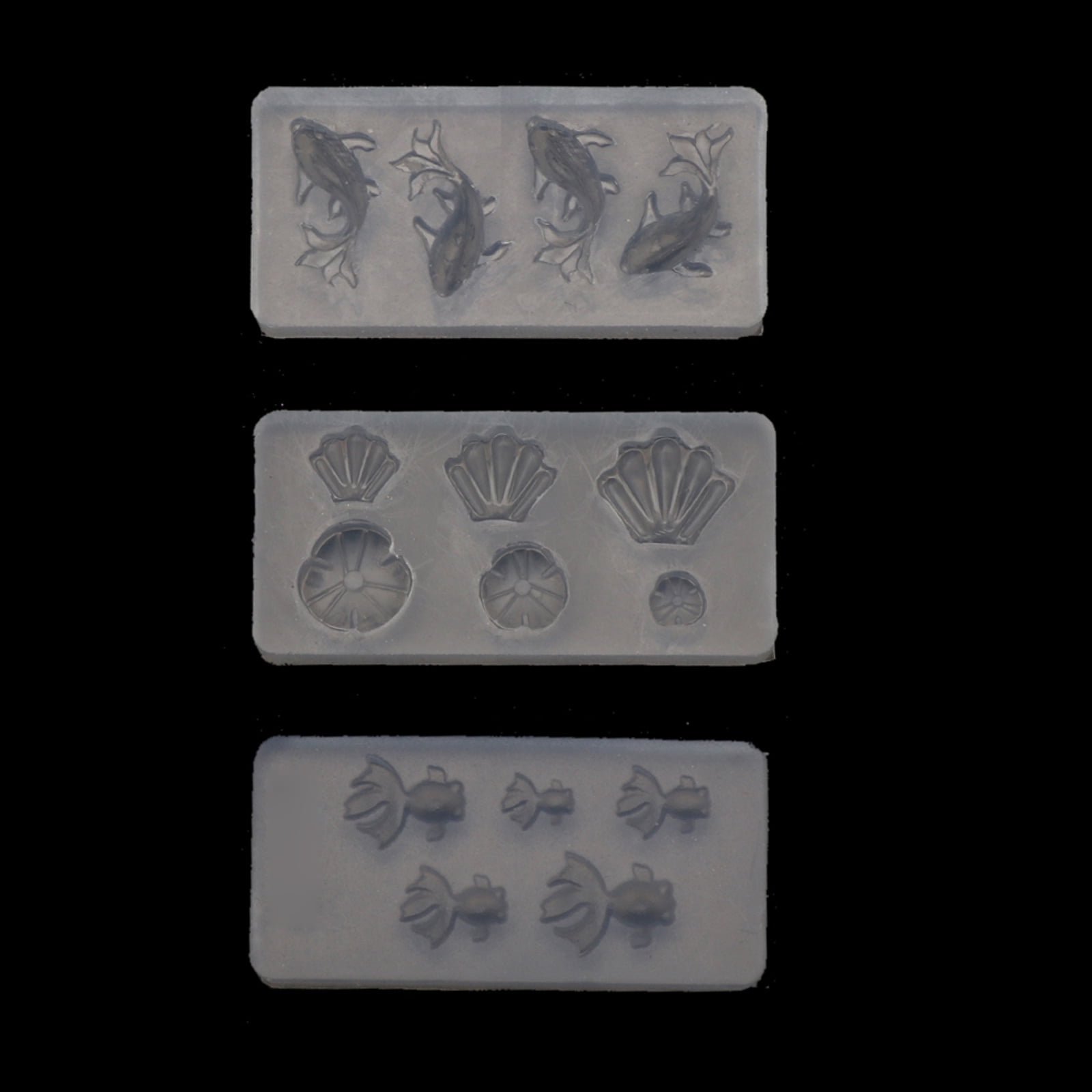 3Pcs Size Earrrings Necklaces Resin Water Dag Resin Jewelry Mold Kit ...