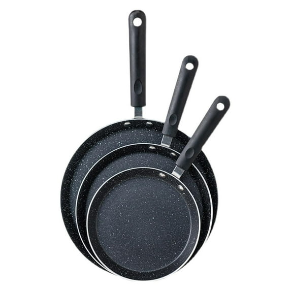 3Pcs Skillets Collection Nonstick Aluminum Frying Pan Nonslip Handle ...