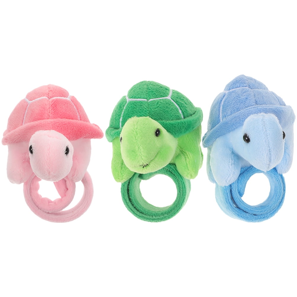 3Pcs Plush Slap Bracelet Toy Stuffed Tortoise Slap Bracelet - Walmart.com