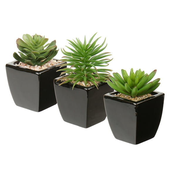 Fake Flower Potted Plant, 4.7X5.9inch Artificial Potted Plants ...