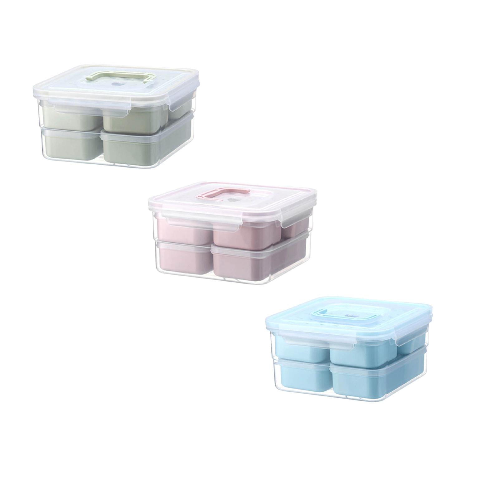 3Pcs Snack Box Container Set Individual Portioning Meal Prep Containers ...