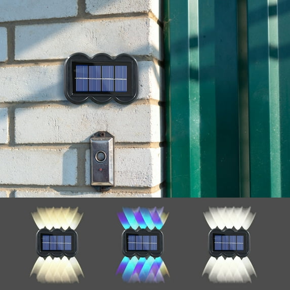 3Pcs Solar Flood Light, Kadlawus Solar Flood Light, 10 LED Bright Solar ...