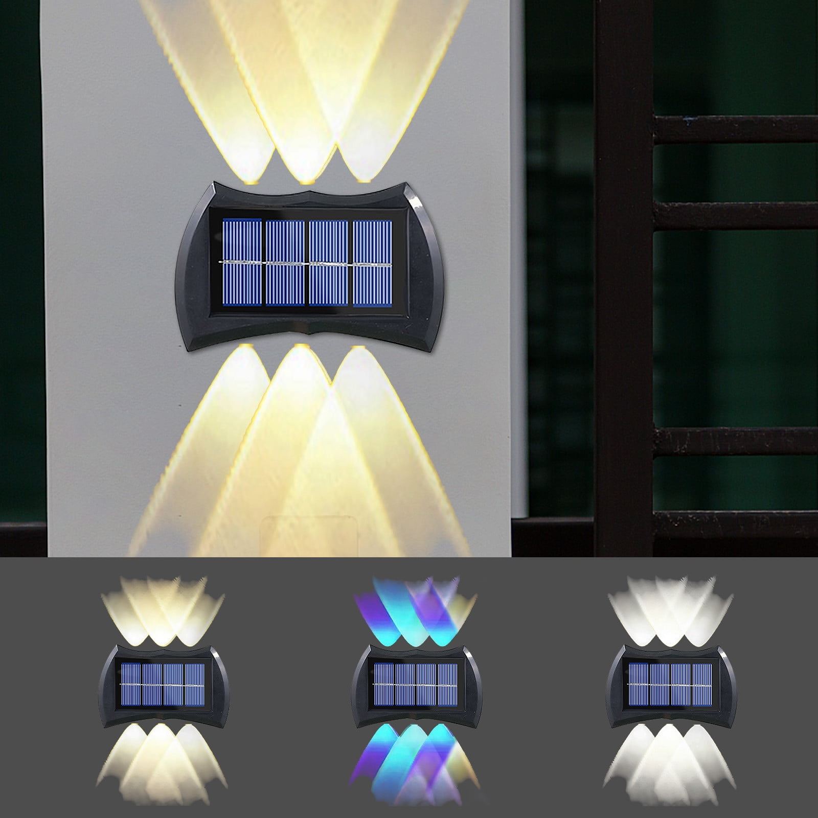 3Pcs Solar Security Light, Kadlawus Solar Security Light, 6 LED Motion ...