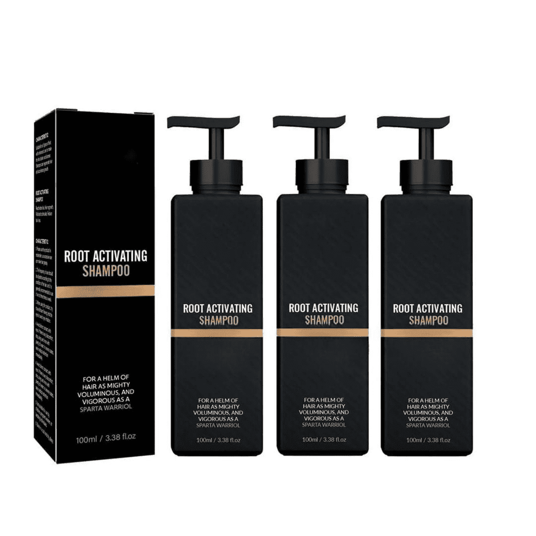 3Pcs Spartan Shampoo, Spartan Root Activator Shampoo, Mane Root ...