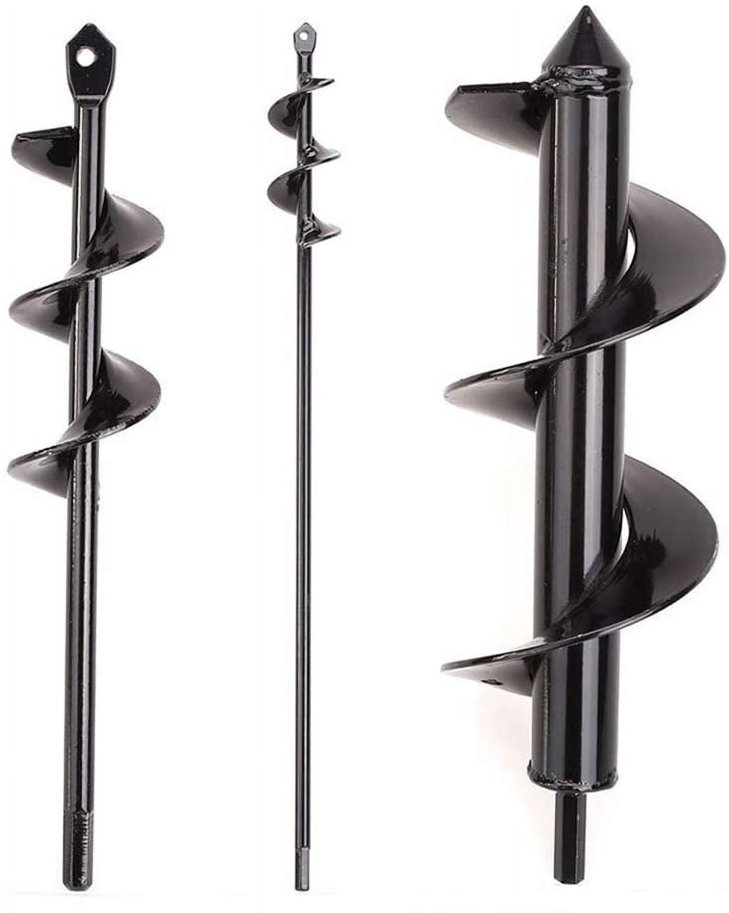 3Pcs Spiral Drill, Garden Auger Bit, Garden Auger, Auger For Planting ...