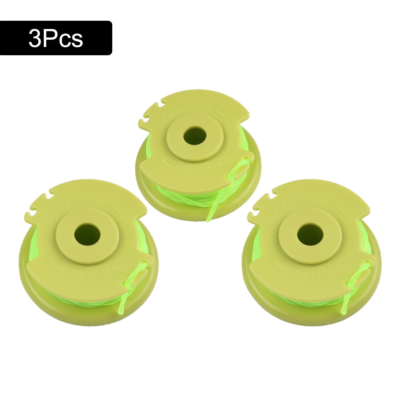 3Pcs Spool For Ryobi Replacement Twisted 0.080 In String Trimmer Auto ...