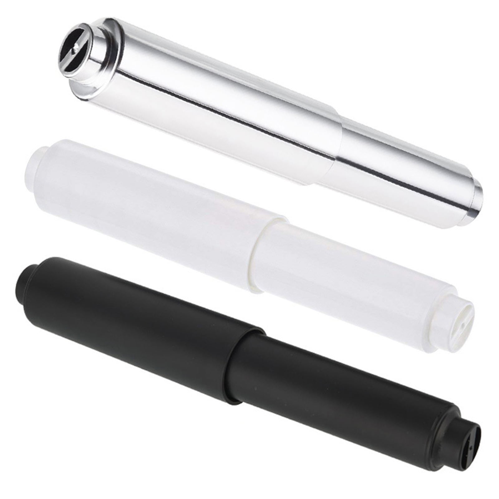 3Pcs Spring Loaded Toilet Paper Roller Rod Plastic Tissue Rollers for ...
