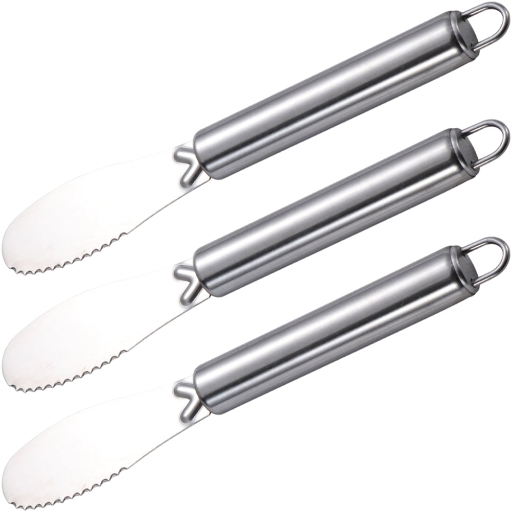 Raindrops Ergonomic Stainless Steel Cheese Spreader Silver for Home ...