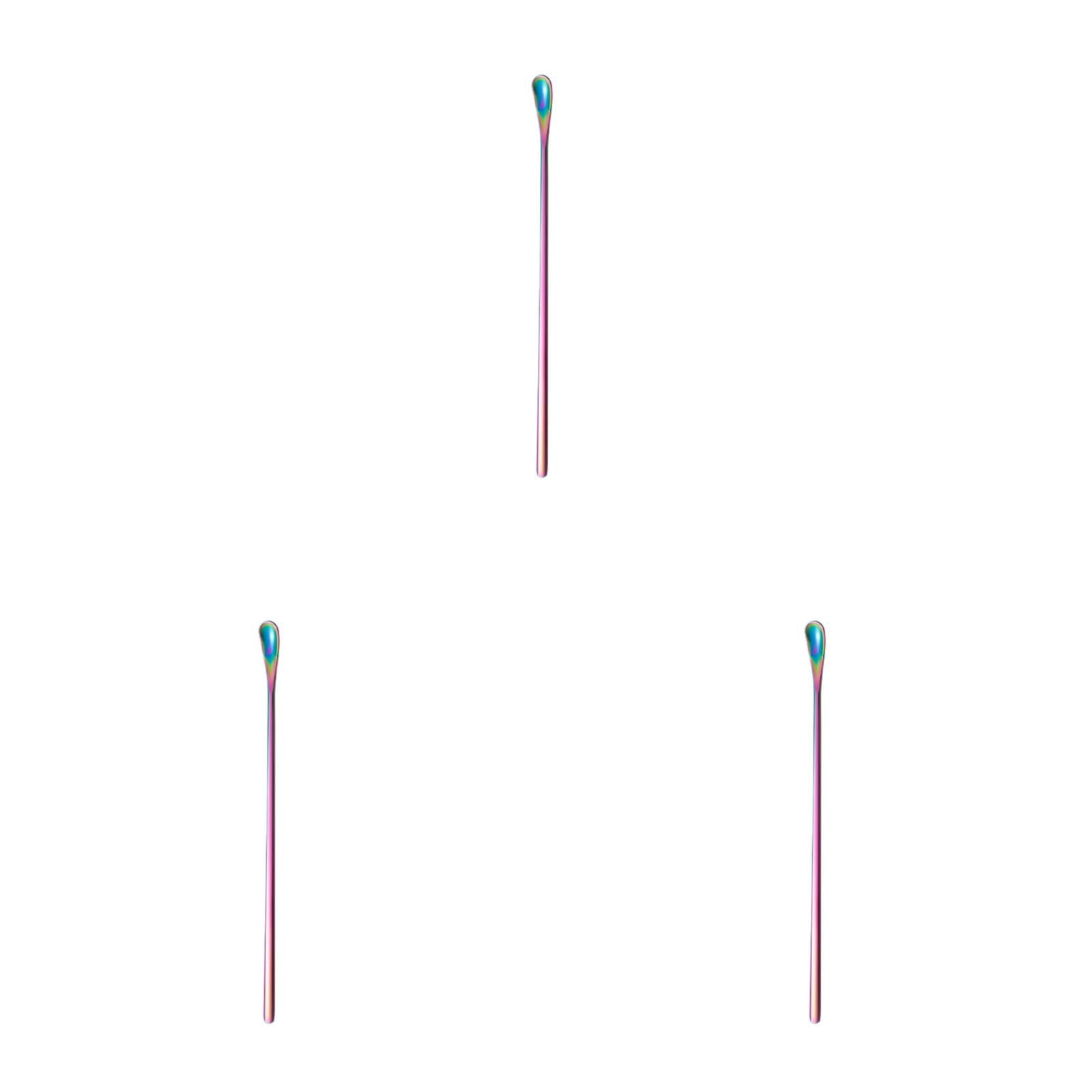 3Pcs Stainless Steel Coffee Stirring Spoon Beverage Cocktail Stirrers ...