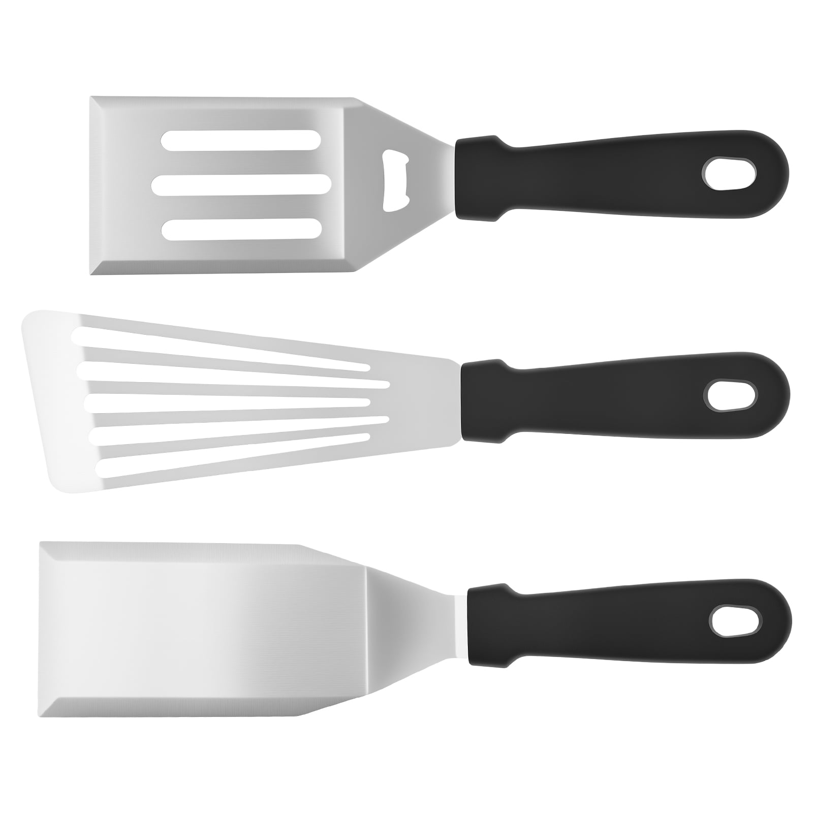 3Pcs Stainless Steel Fried Fish Spatulas for Kitchen Use Heat Resistant ...