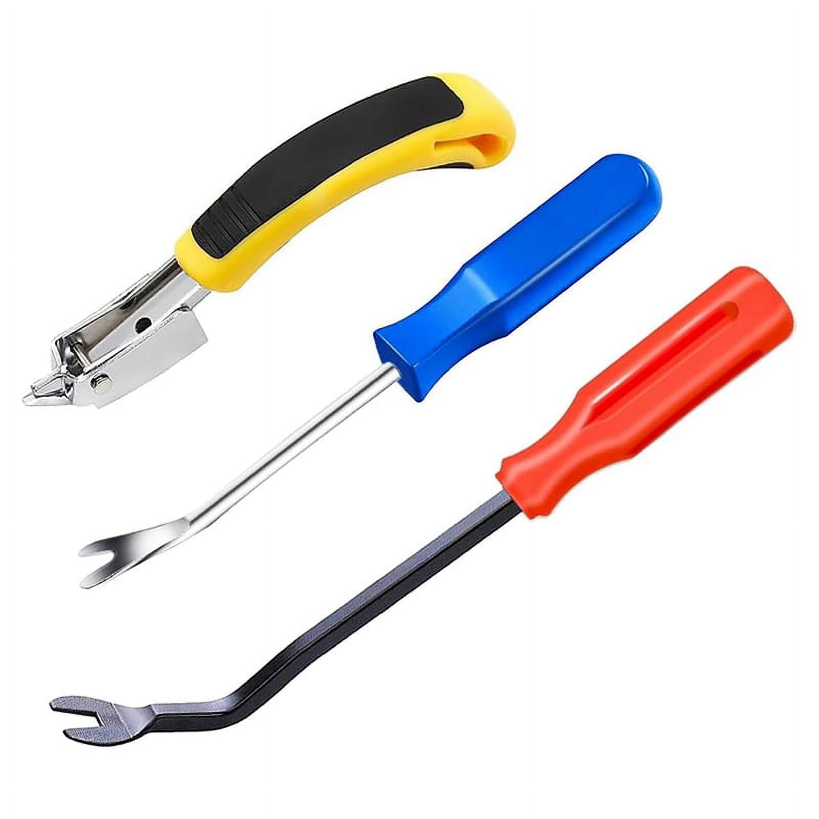 3Pcs Staple Remover, Heavy Duty Upholstery Puller Tool with Ergonomic ...