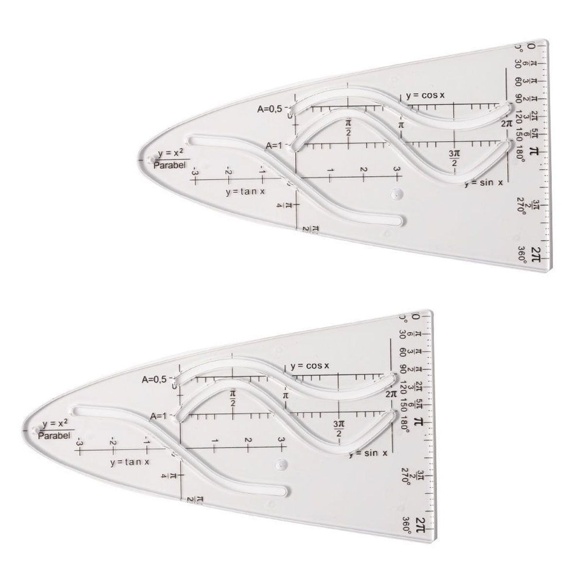 3Pcs Stencil Unit Parabola Parabola Template 366 Acr Parabola Template ...