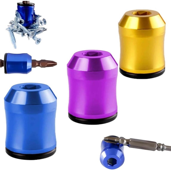 3Pcs Strong Magnetic Screw Holder Ring, Screwdriver Head Magnetic Ring ...